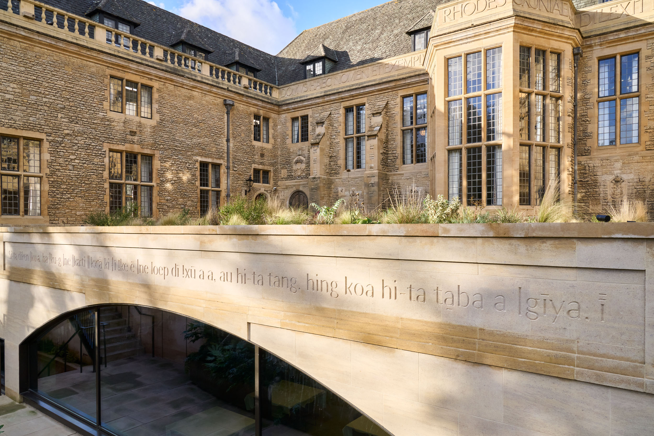 Acknowledgement Statement Carved at Rhodes House | Rhodes Trust